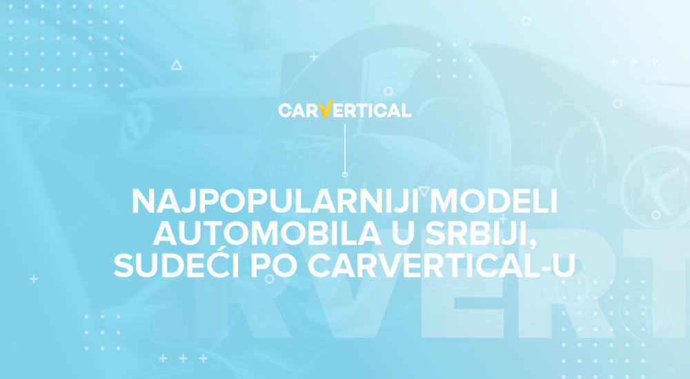 Najpopularniji modeli automobila u Srbiji prošle godine prema carVerticalu